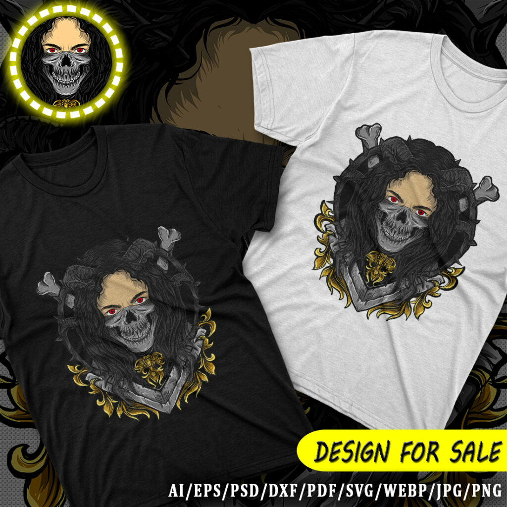 Skull Mask Design - MasterBundles