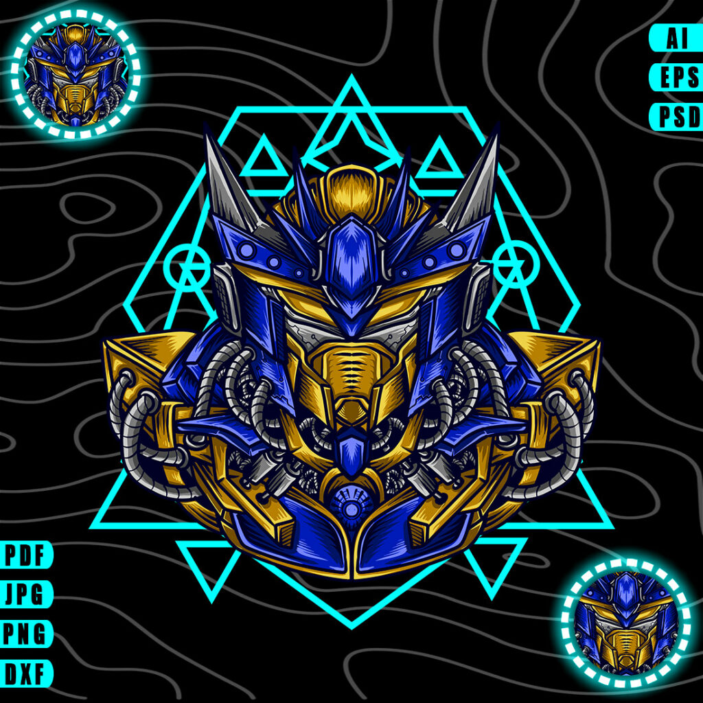 Blue Robot Design - MasterBundles