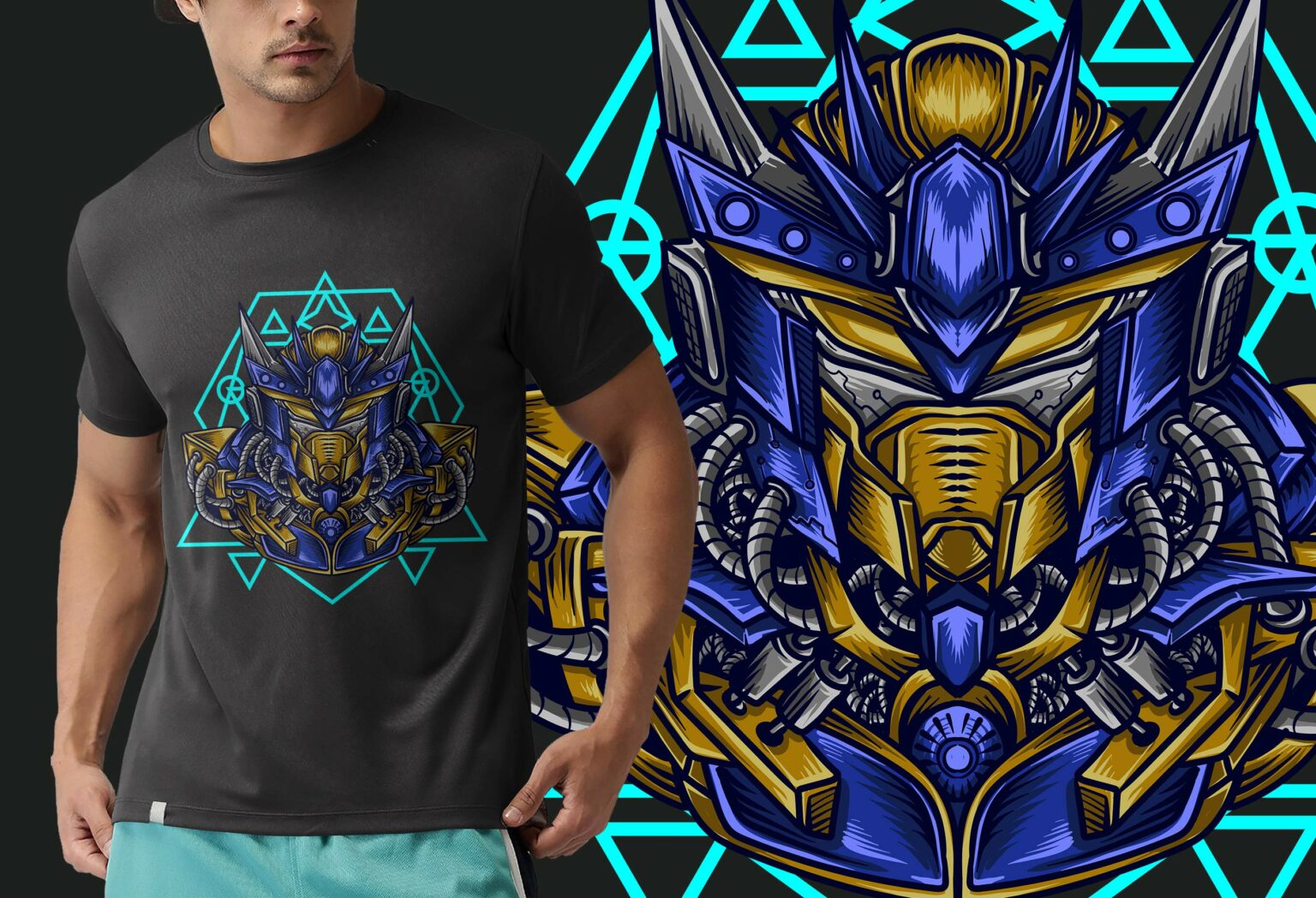 Blue Robot Design - MasterBundles