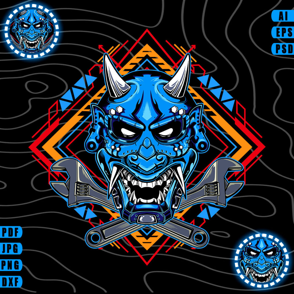 Mechanic Demon Design - MasterBundles