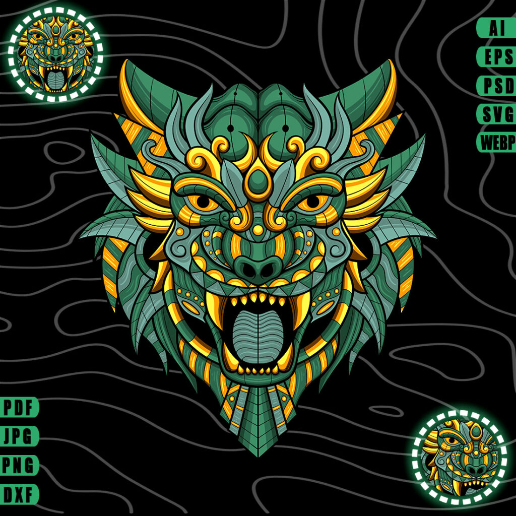 Animal Head Design - MasterBundles