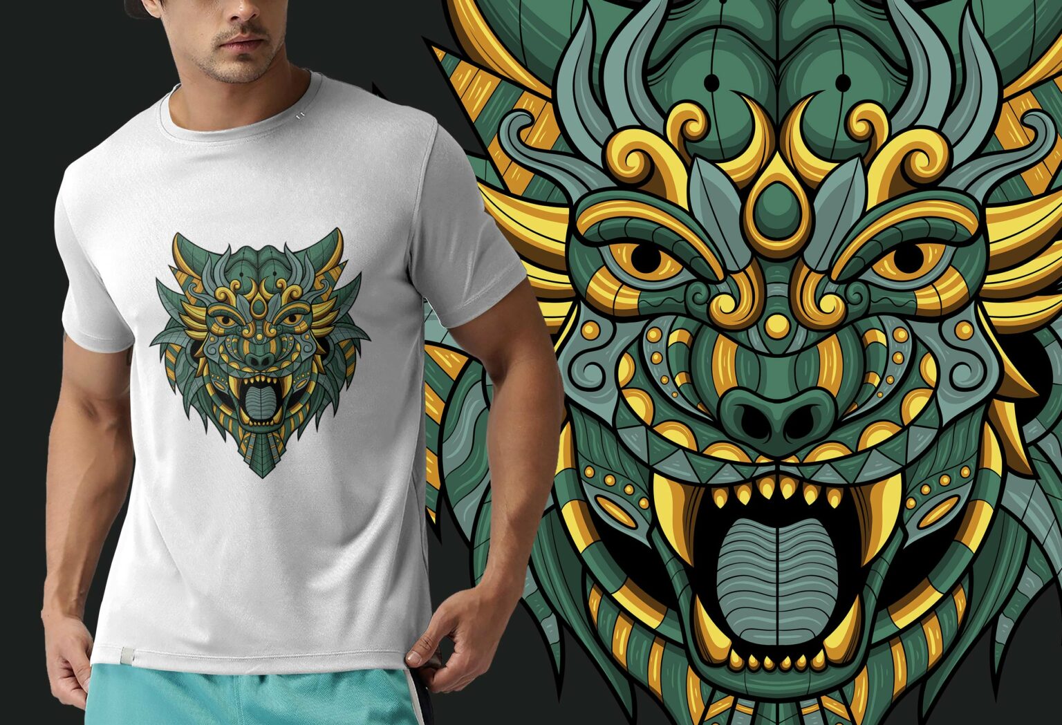 Animal Head Design - MasterBundles
