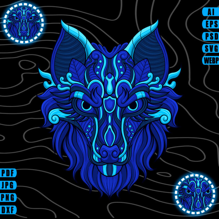 Blue Wolf Design - MasterBundles