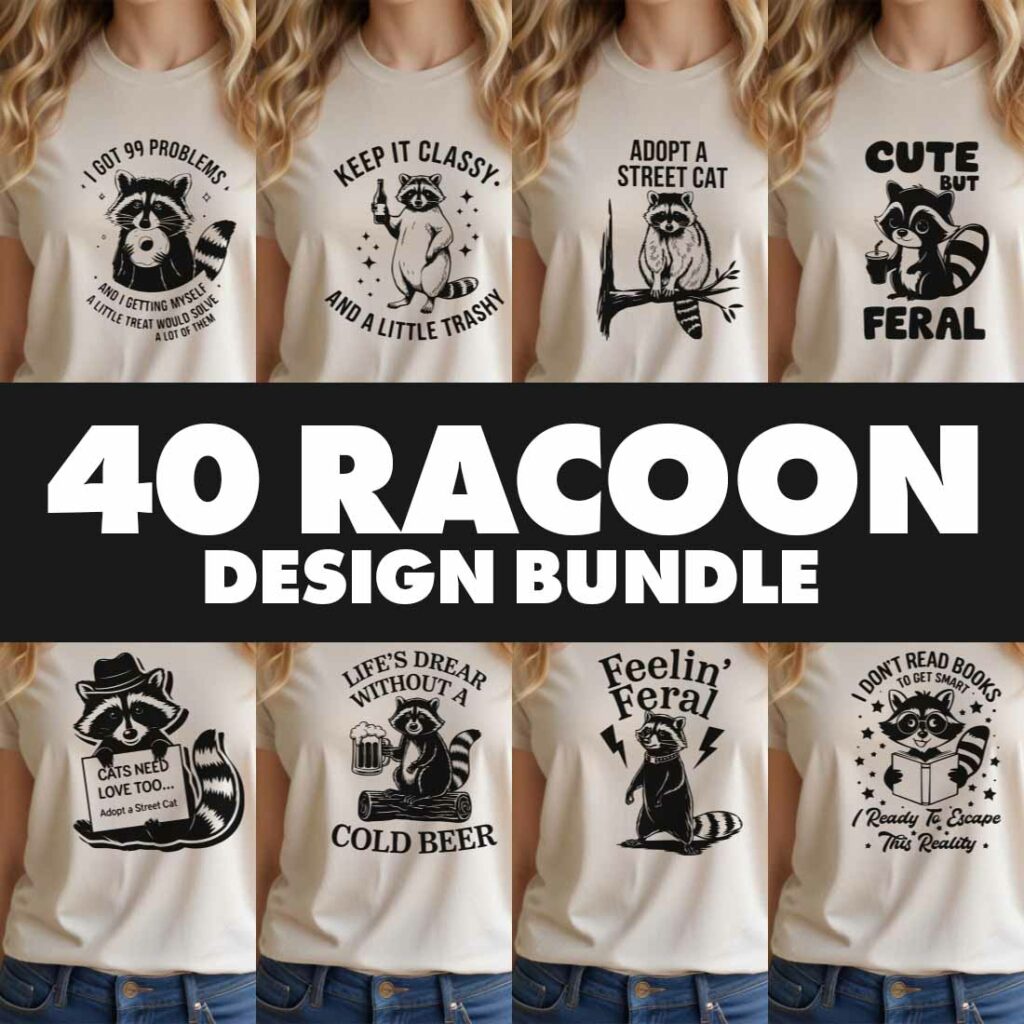 40 Racoon Graphic Design For Racoon Lovers - MasterBundles