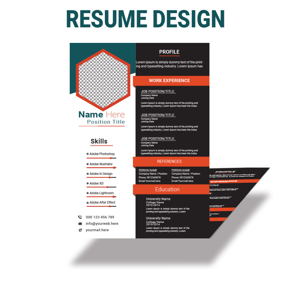 This resume layout balances aesthetics and professionalism with a sleek ...