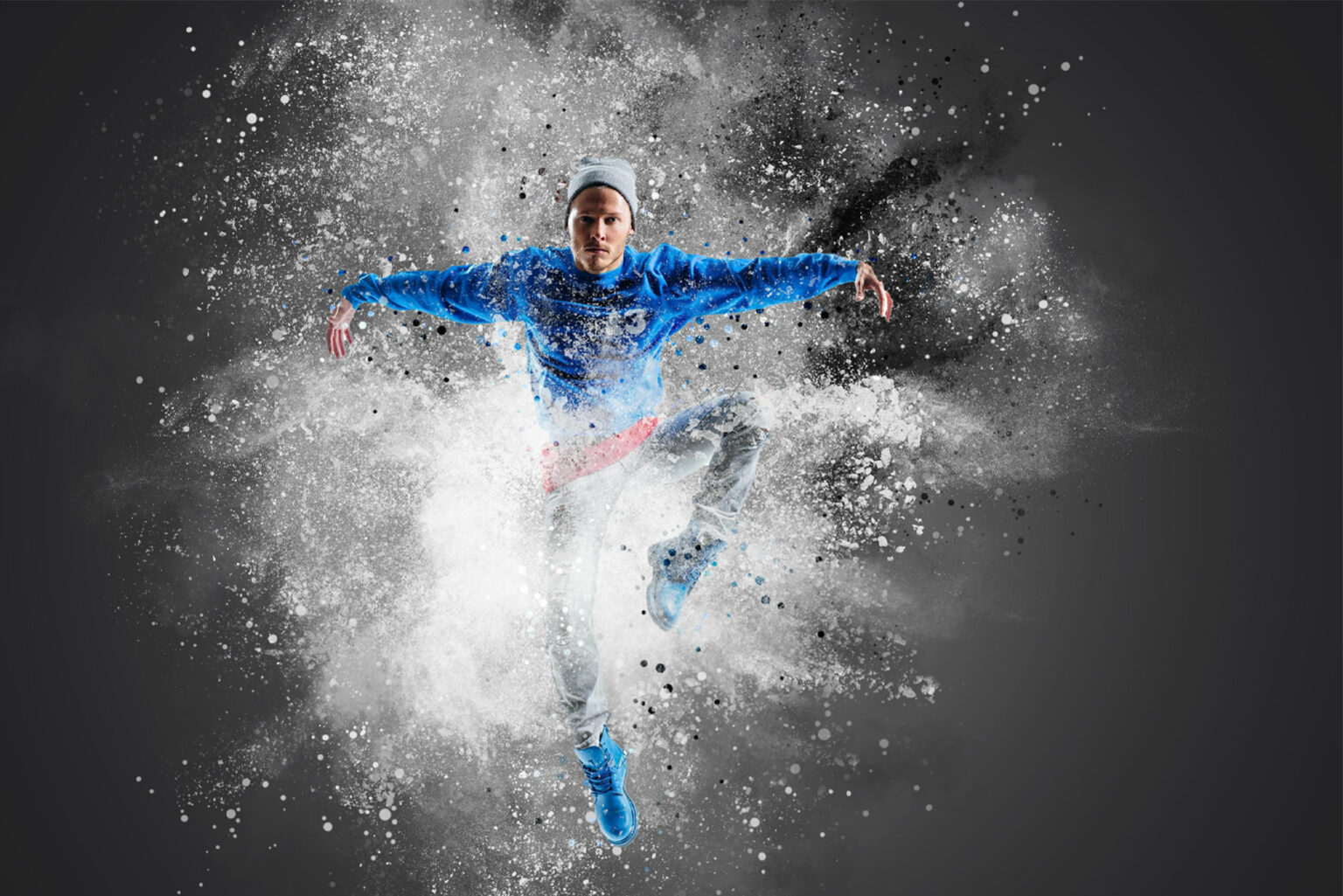 Dust Explosion Photoshop Action - MasterBundles