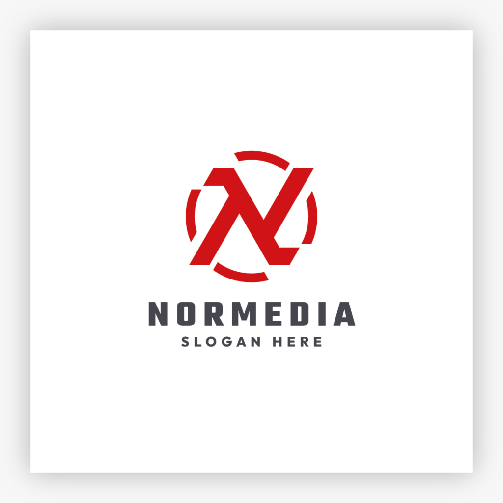 Nor Media Letter N Logo - MasterBundles
