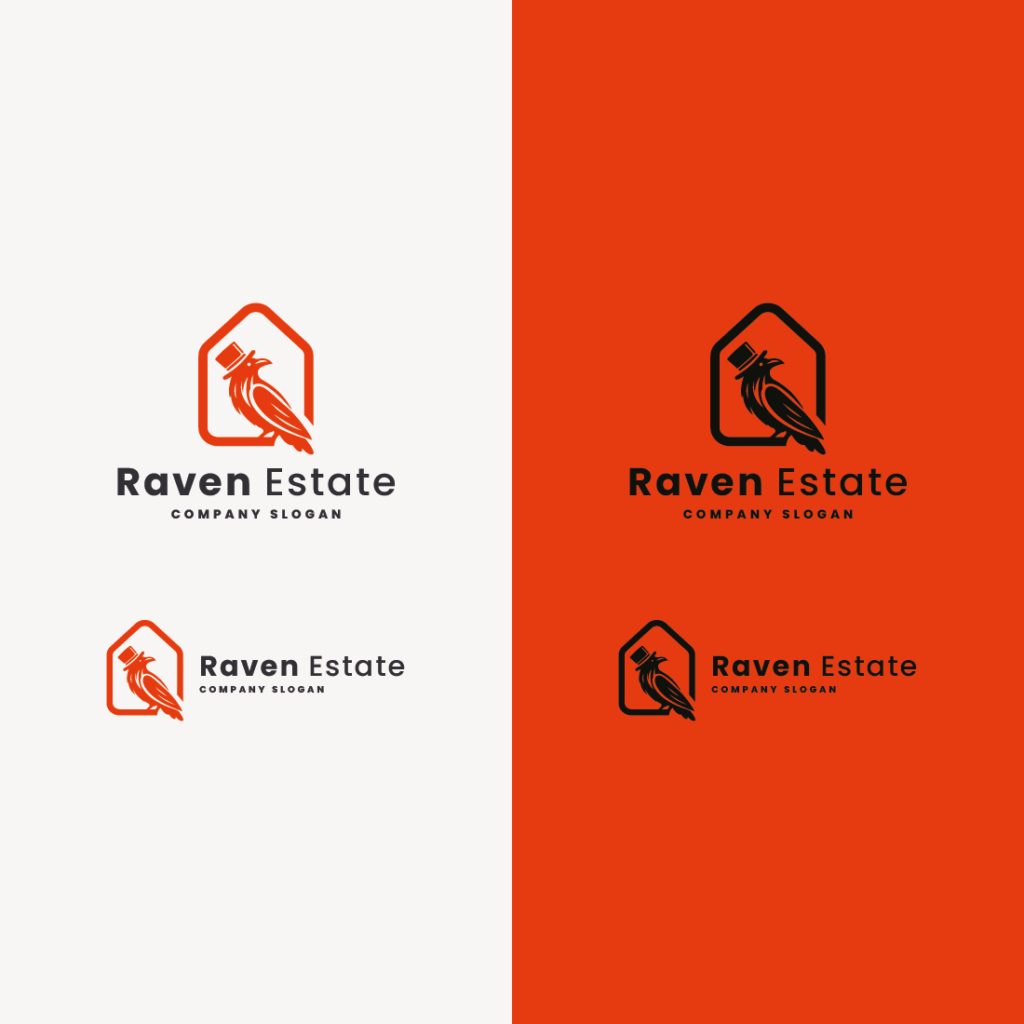 Raven Real Estate Logo - MasterBundles