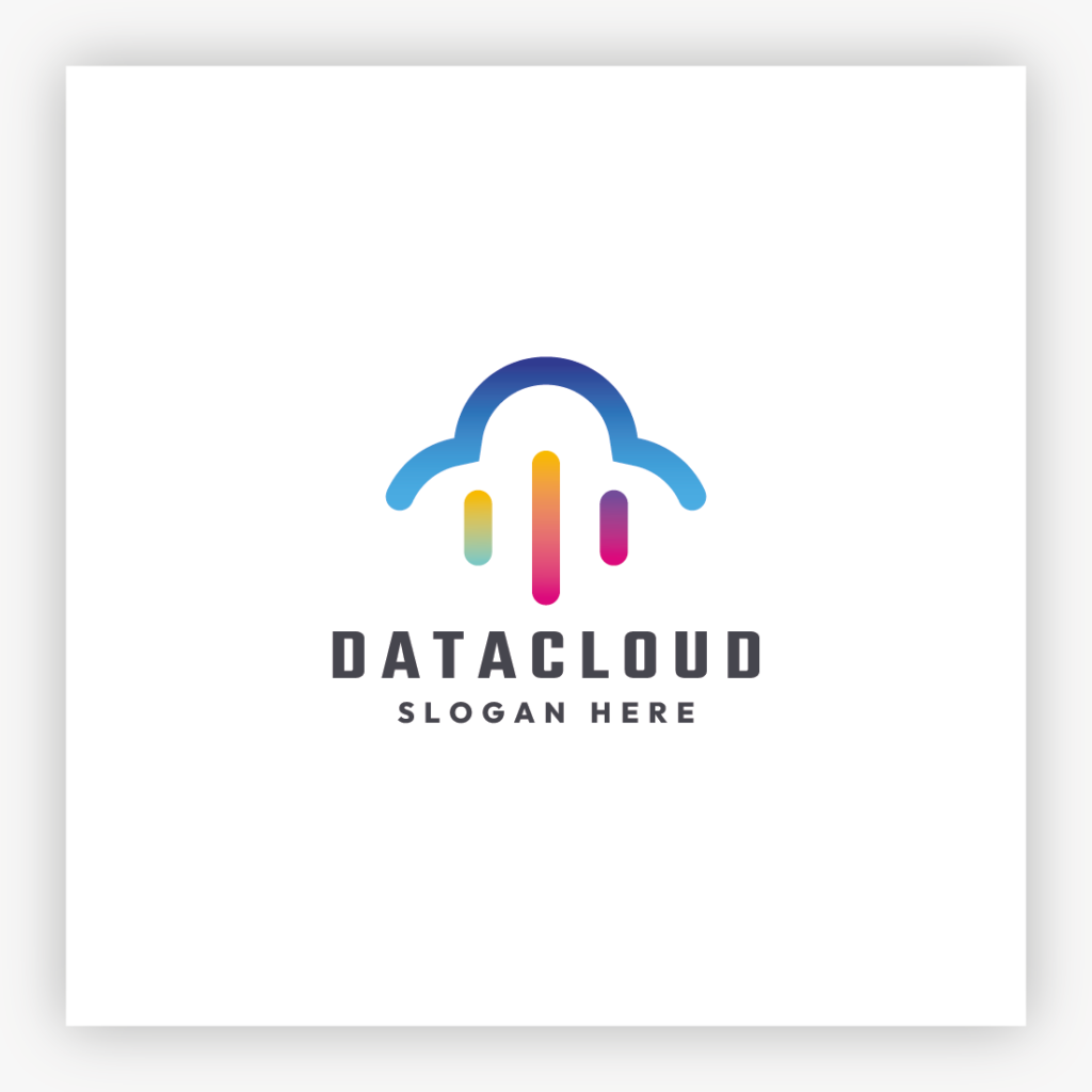 Data Cloud - Cloud Computing Logo - MasterBundles