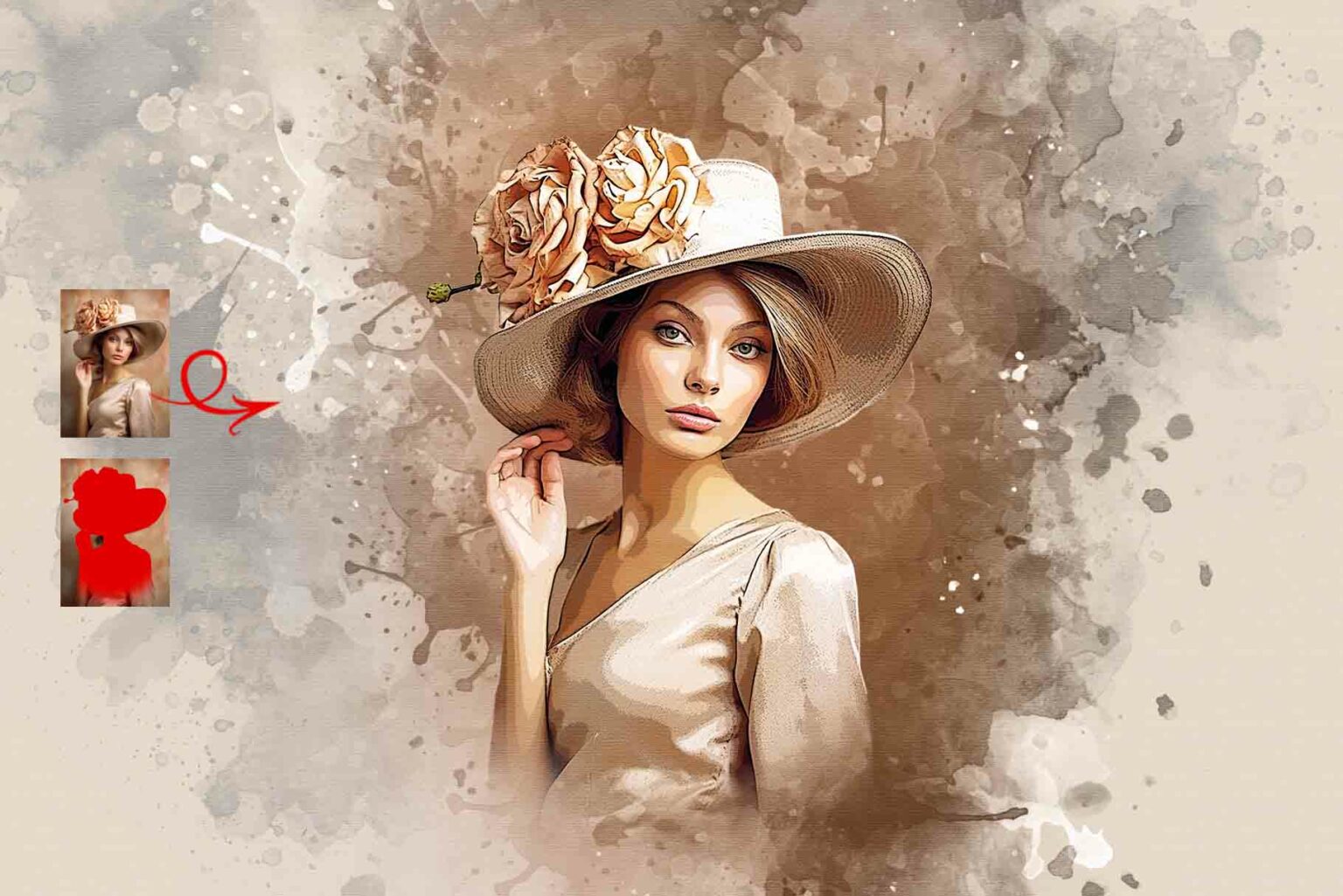 Brush Paint Splash Photoshop Action - MasterBundles