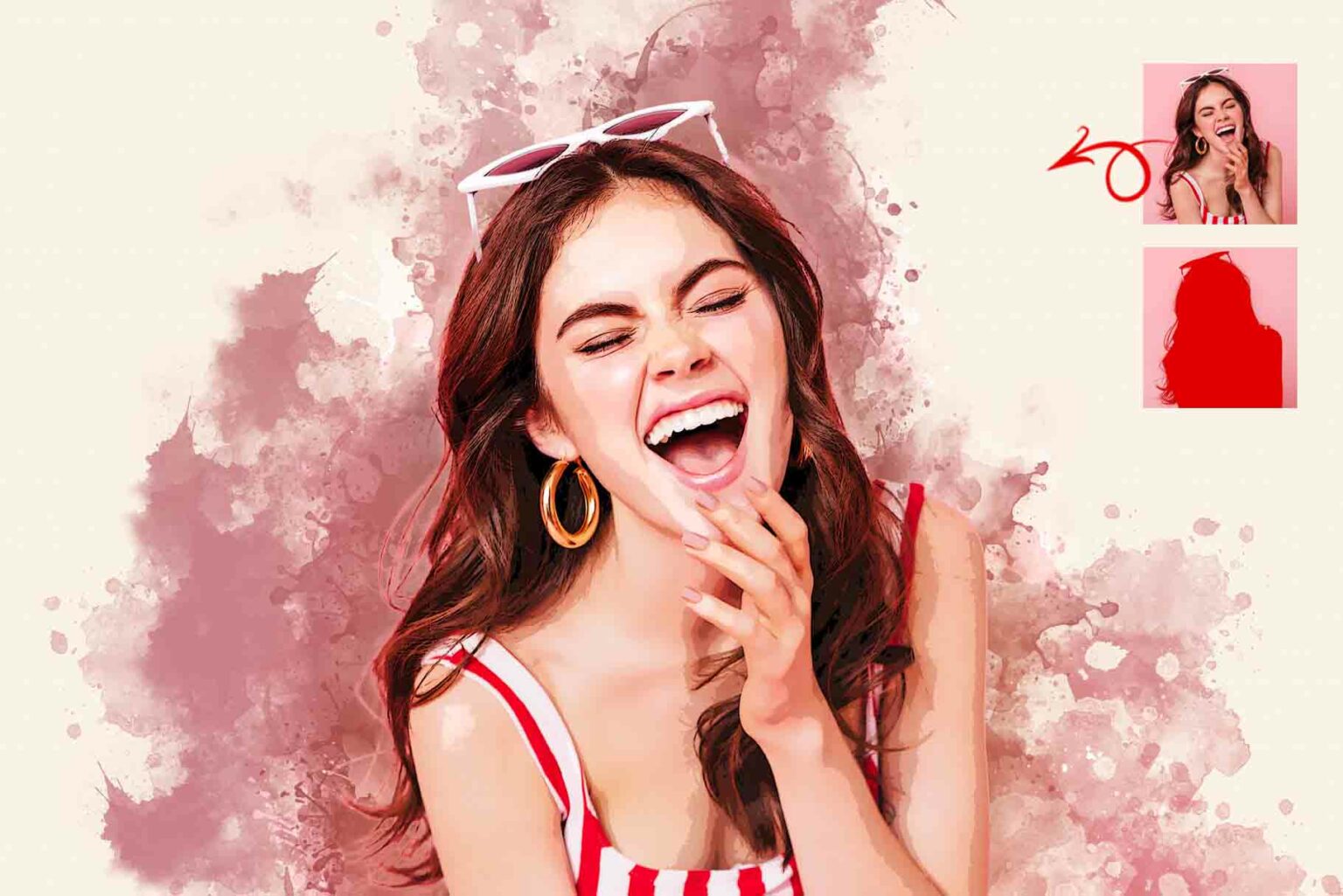 Brush Paint Splash Photoshop Action - MasterBundles