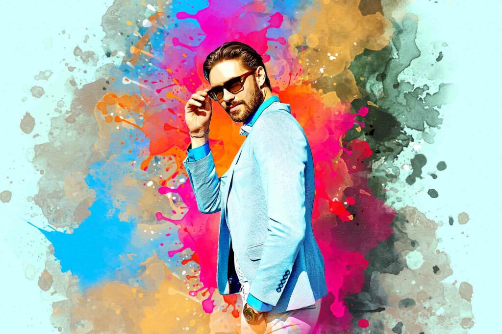 Brush Paint Splash Photoshop Action - MasterBundles