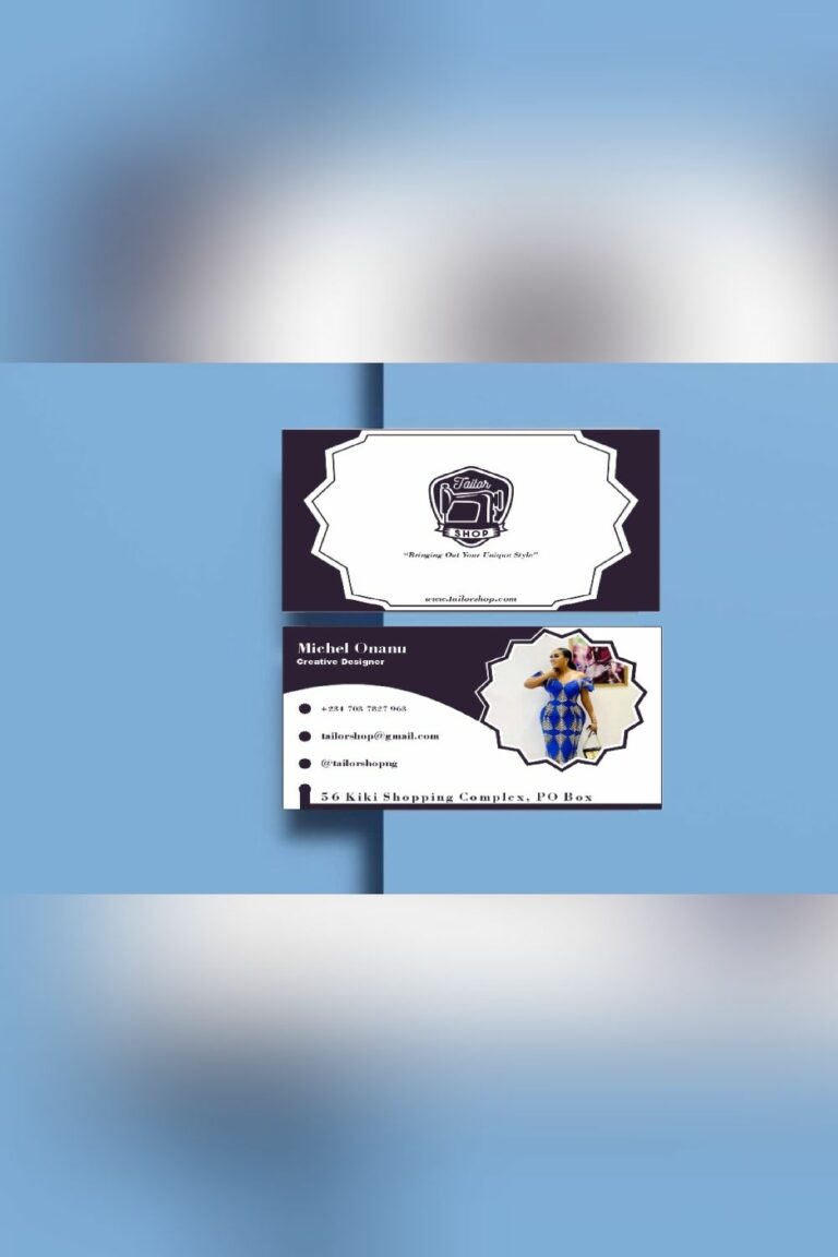 Tailoring Business Card Design - MasterBundles
