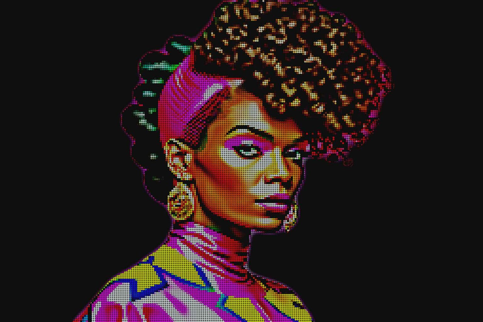 Pixel Portrait Photoshop Action - MasterBundles