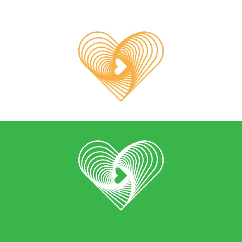 Abstract Heart Line Art - Minimalist Design - MasterBundles