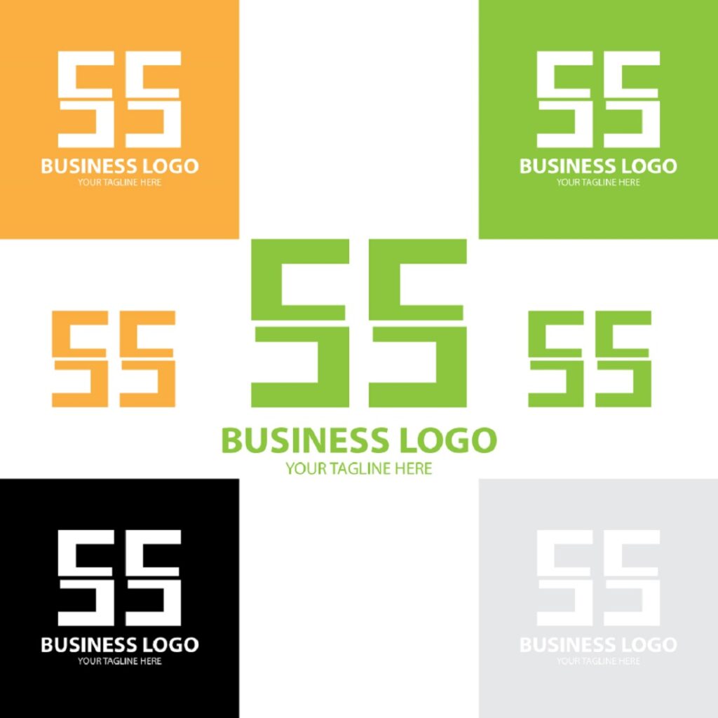 55 Logo Design Modern Number Symbol Branding for Business | 55 logo ...