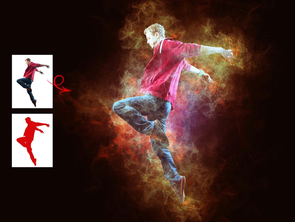 Real Fire & Smoke Photoshop Action - MasterBundles