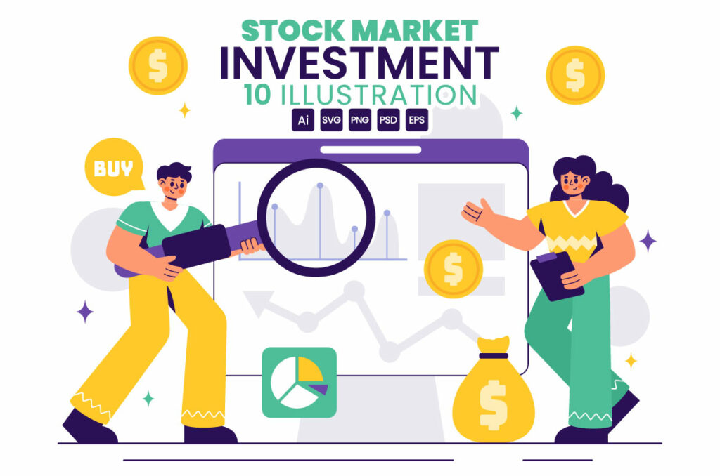 10 Stock Market Investment Illustration - MasterBundles