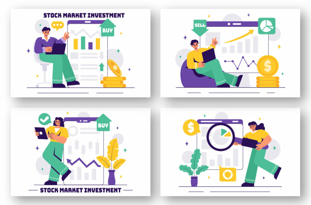 10 Stock Market Investment Illustration - MasterBundles