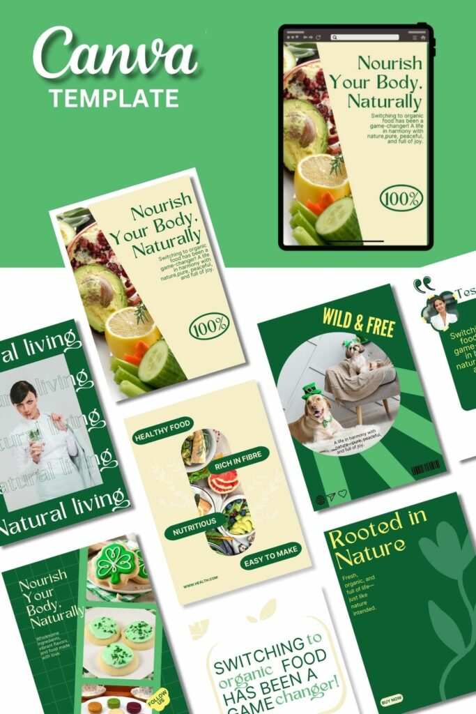 HEALTH AND WELLNESS CANVA TEMPLATES BUNDLE - MasterBundles