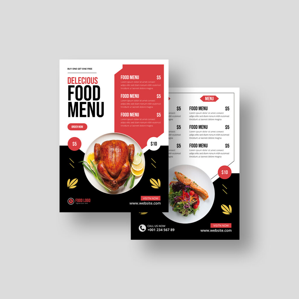 Restaurant Food Menu Design - MasterBundles