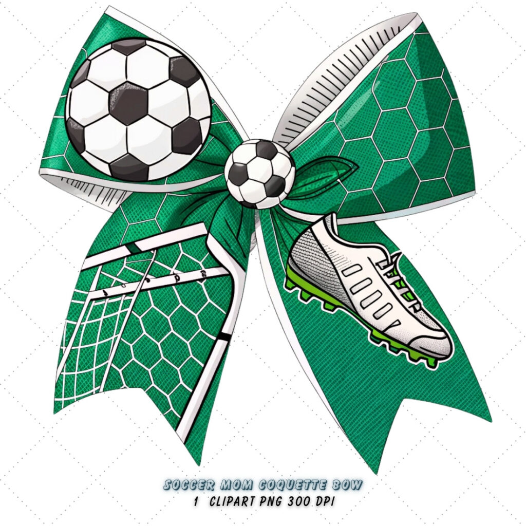 Soccer Mom Coquette Bow Clipart, soccer mom bow, coquette bow clipart ...