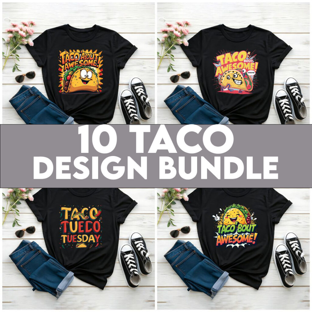 10 Taco Graphic Design Bundle For Taco Lovers. - MasterBundles