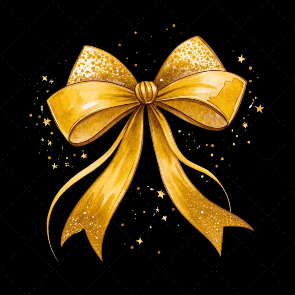 Bold Gold Glitter Coquette Bow Clipart, bold gold bow, glitter coquette ...