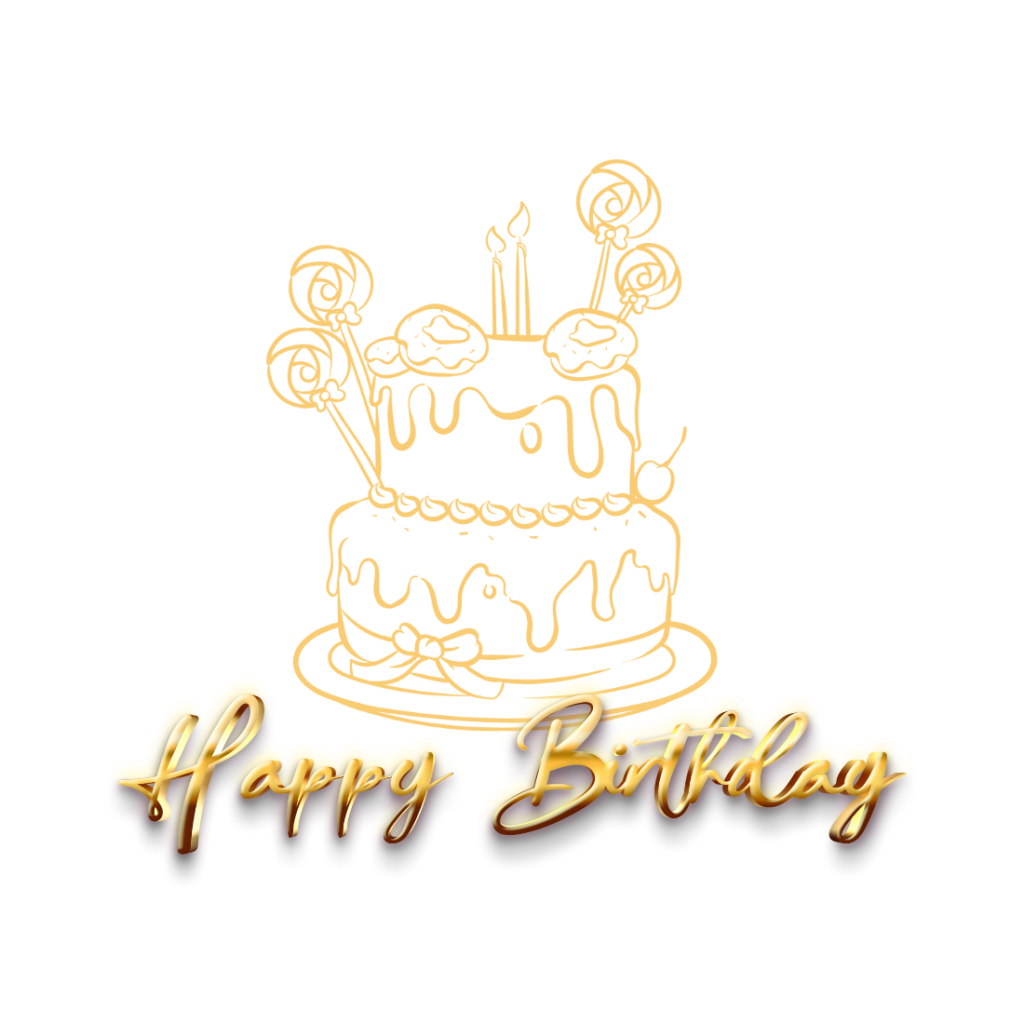 Elegant Gold Happy Birthday Design – Luxurious & Stylish - MasterBundles