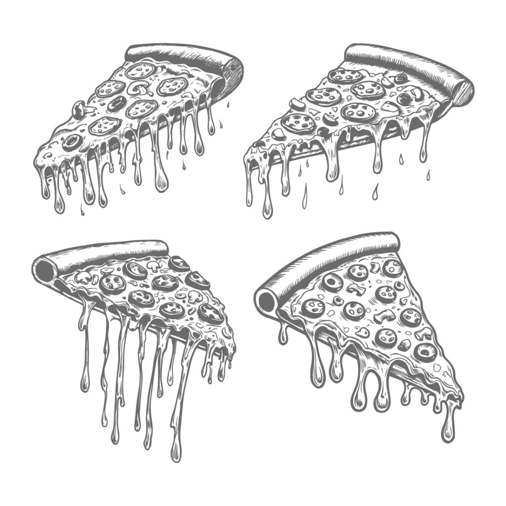Collection of Pizza slice illustrations - MasterBundles