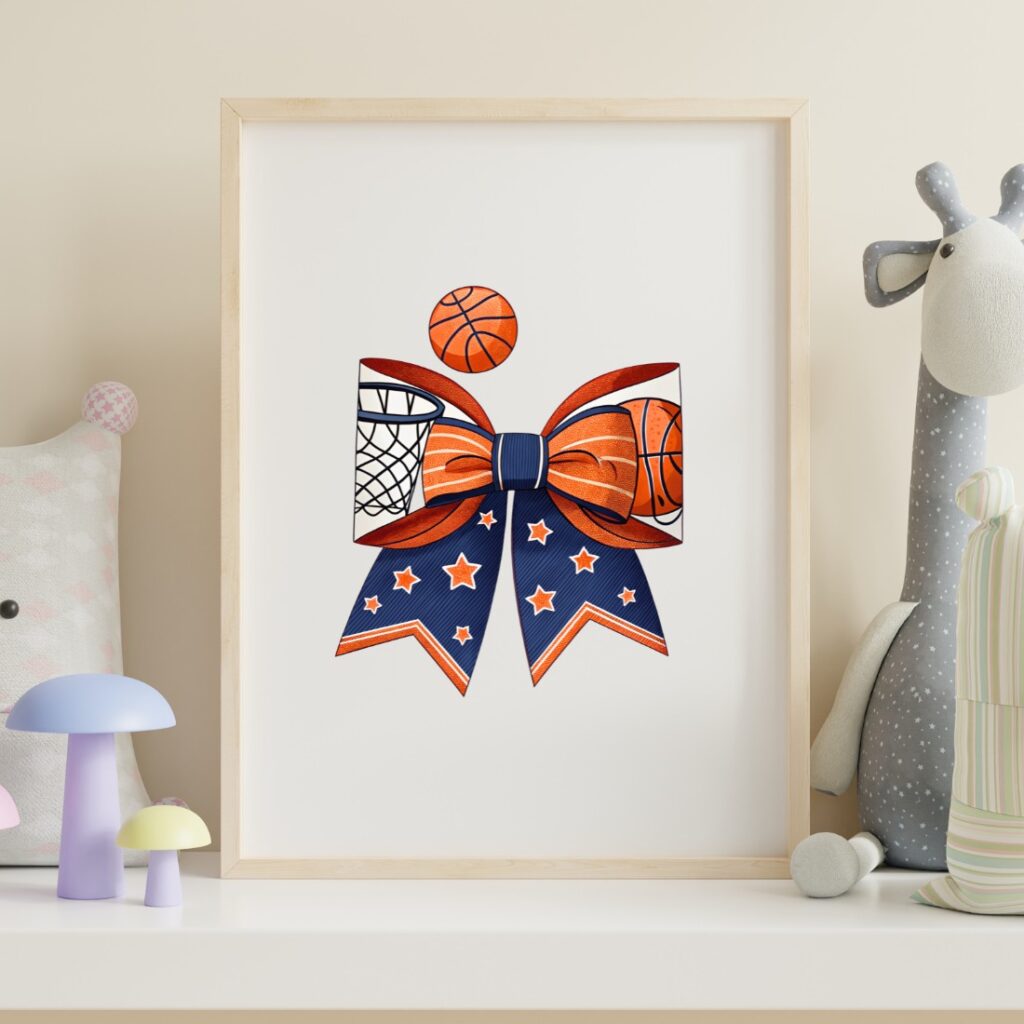 Basketball Mom Coquette Bow Clipart, basketball mom bow, coquette bow ...