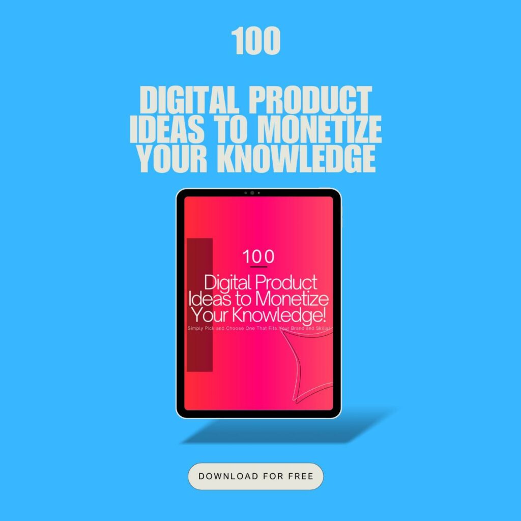 100 digital product ideas free - MasterBundles