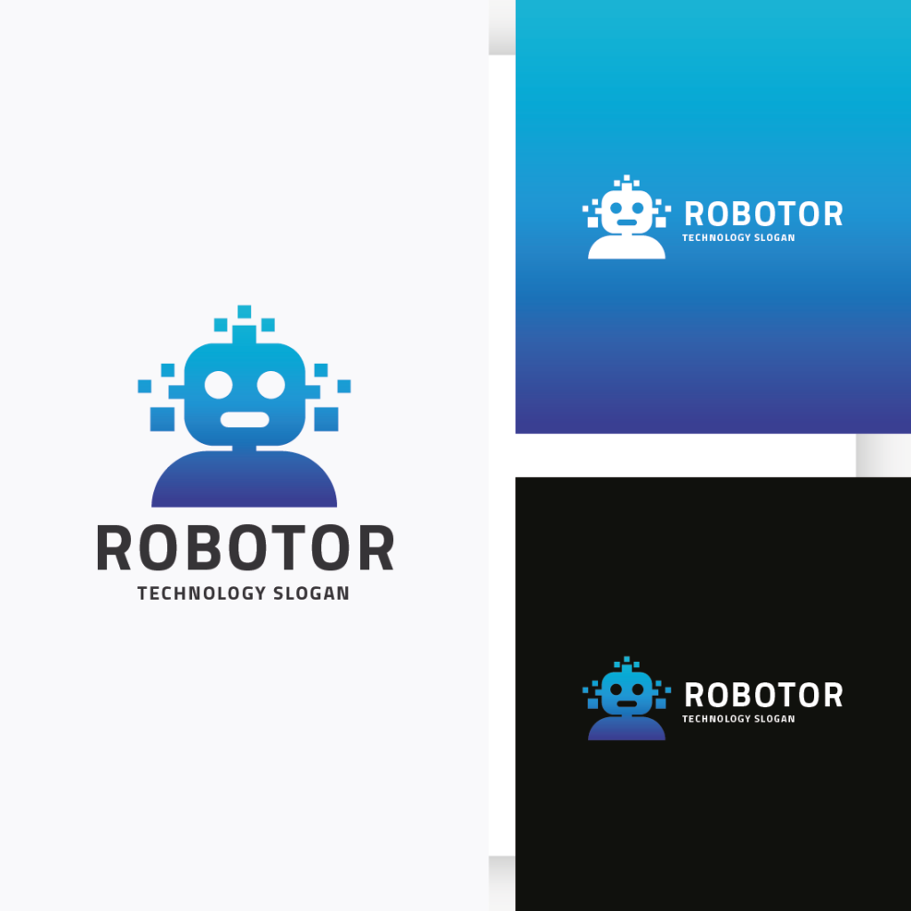 Robotor Ai System Logo - MasterBundles