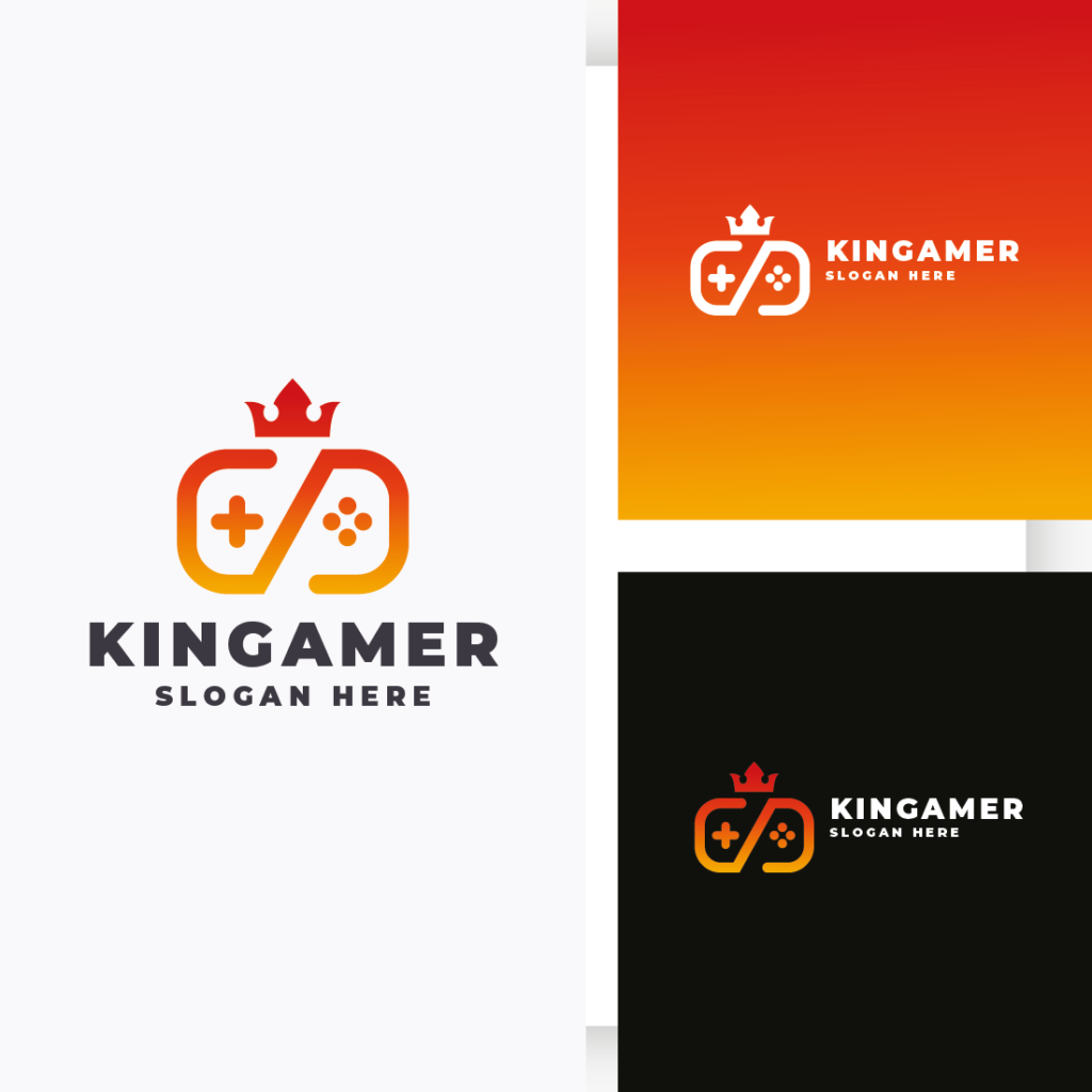 King Gamer Logo - MasterBundles