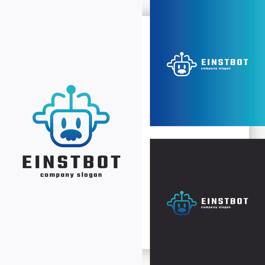 Einstbot Smart Ai Robot Logo - MasterBundles