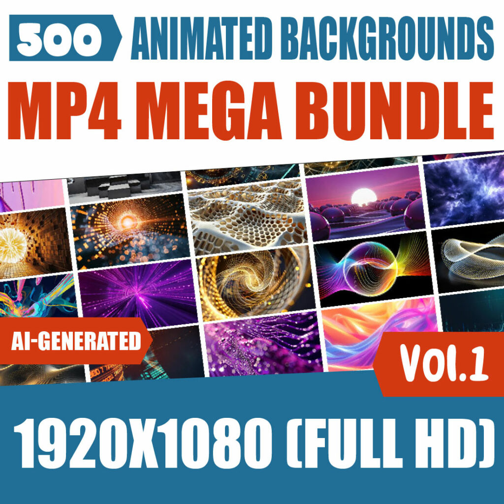 500 Animated Video Backgrounds & Design Elements VOL. 1 – MP4 Mega ...