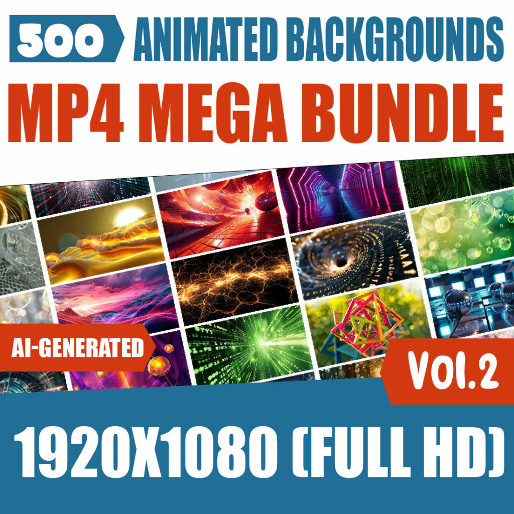 500 Animated Video Backgrounds & Design Elements VOL. 2 – MP4 Mega ...