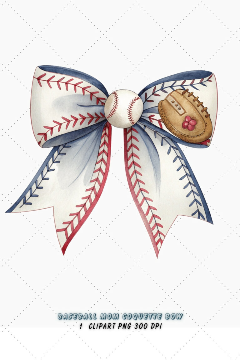 Baseball Mom Coquette Bow Clipart, baseball mom bow, coquette bow ...