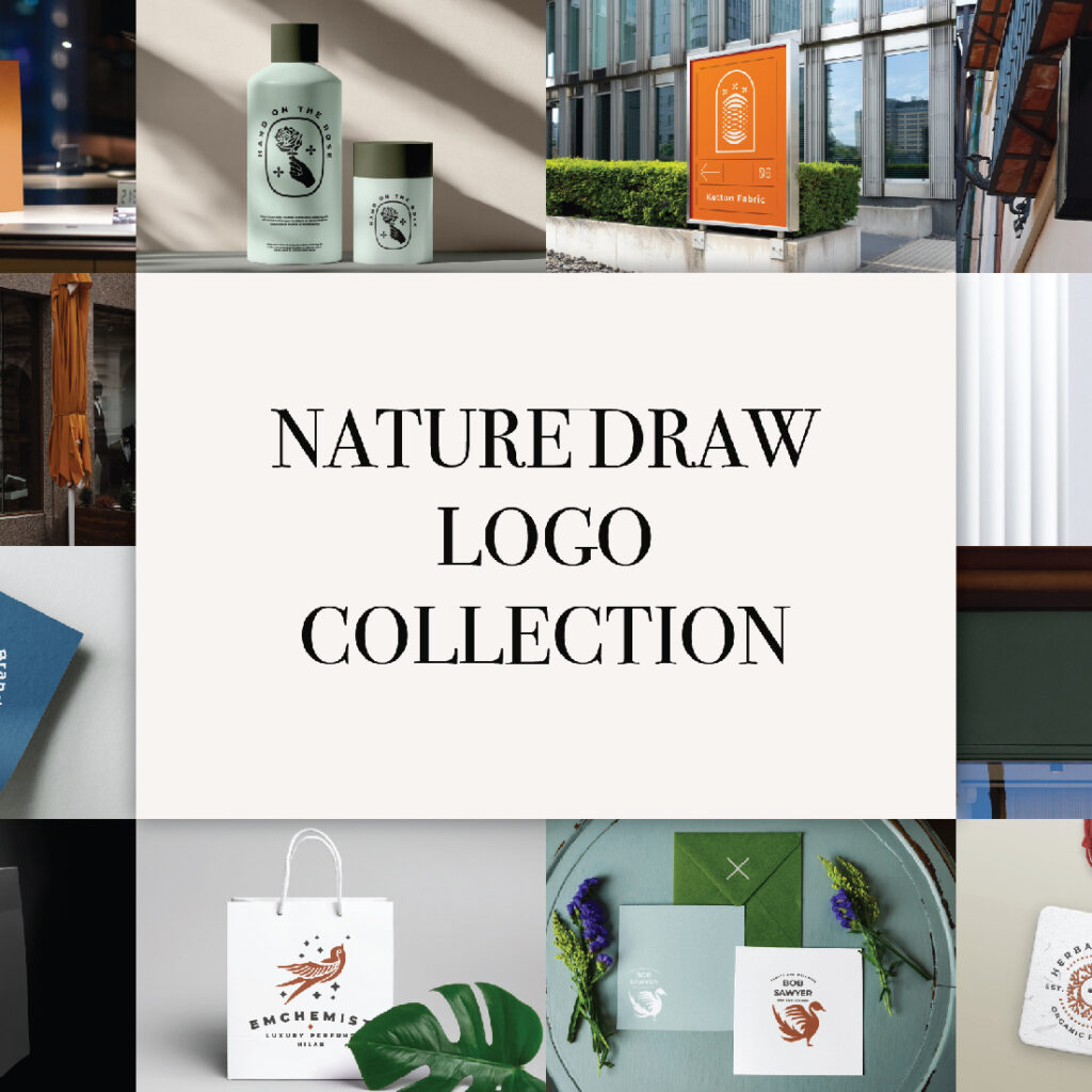 Nature Draw Logo Collection - MasterBundles