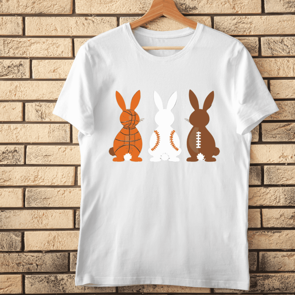 Sports Ball Bunny T-Shirt Design - MasterBundles