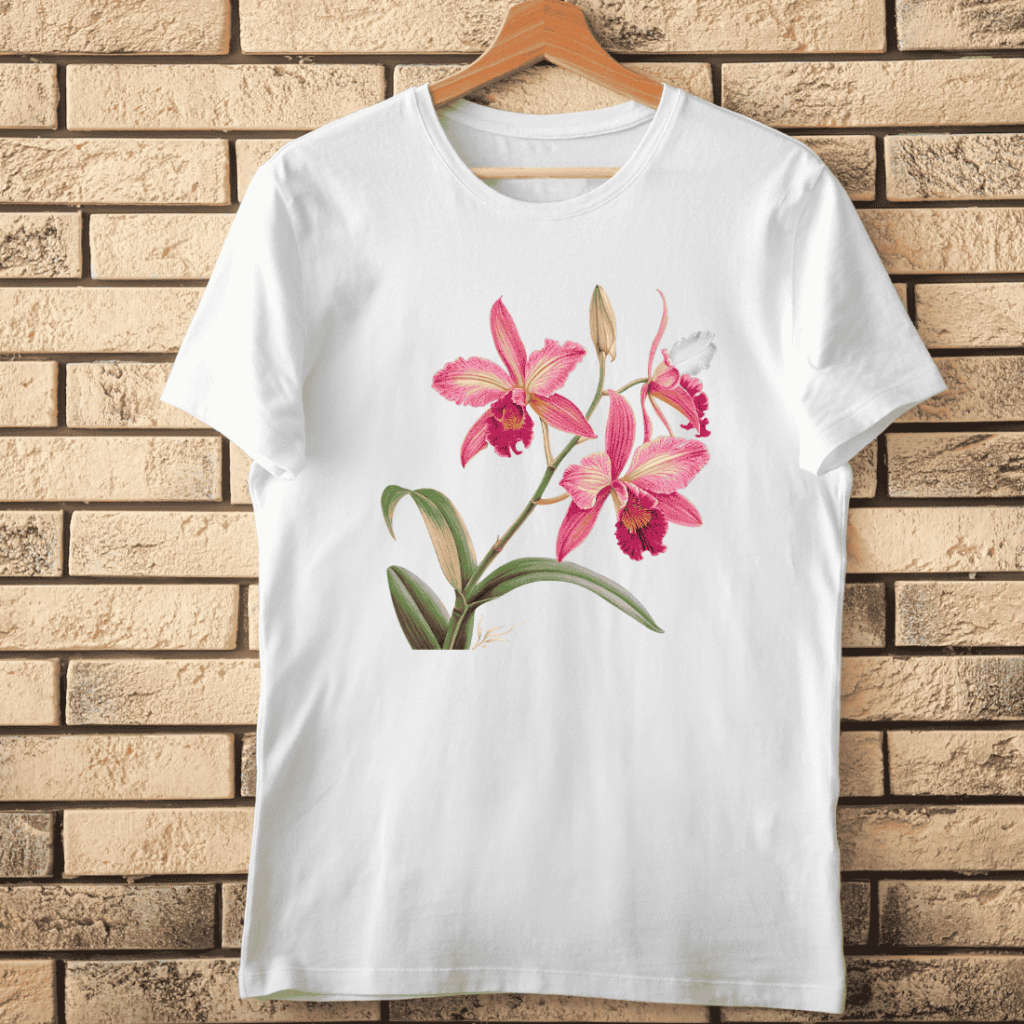 Cattleya Orchid T-Shirt Design - MasterBundles