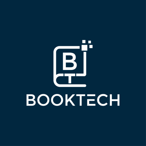 tech book logo designs, online education and learning designs concept ...