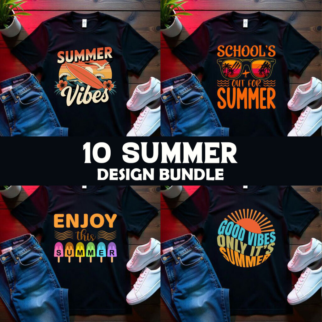 Summer graphic design bundle for summer t-shirt lover - MasterBundles