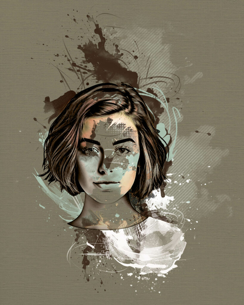 Wall Art Portrait Photo Effect - MasterBundles