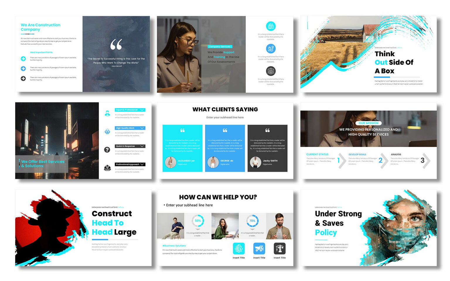 Business Strategy Bundle Presentation Template - MasterBundles