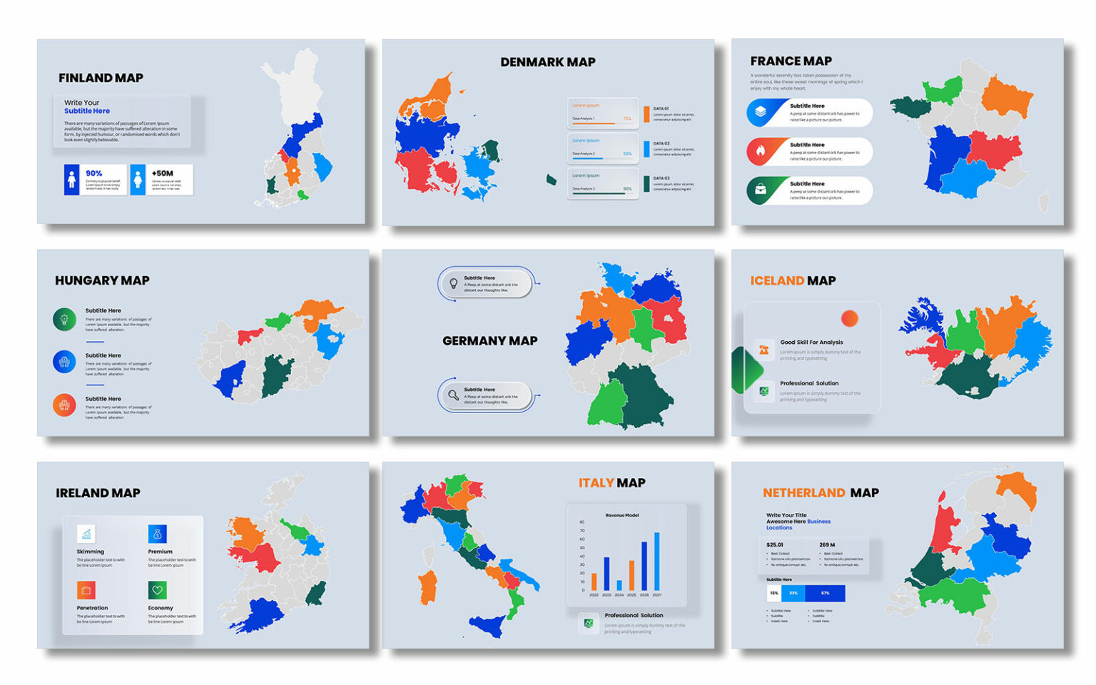 Google World Map Update Template - MasterBundles
