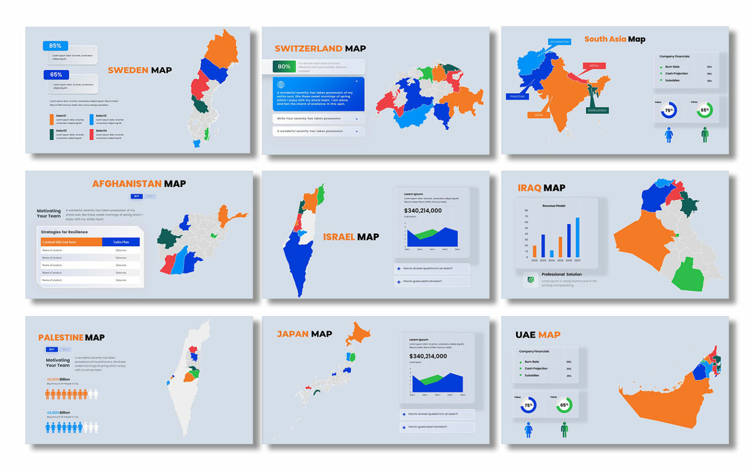 World 195 Country Map With Glass Effect - MasterBundles