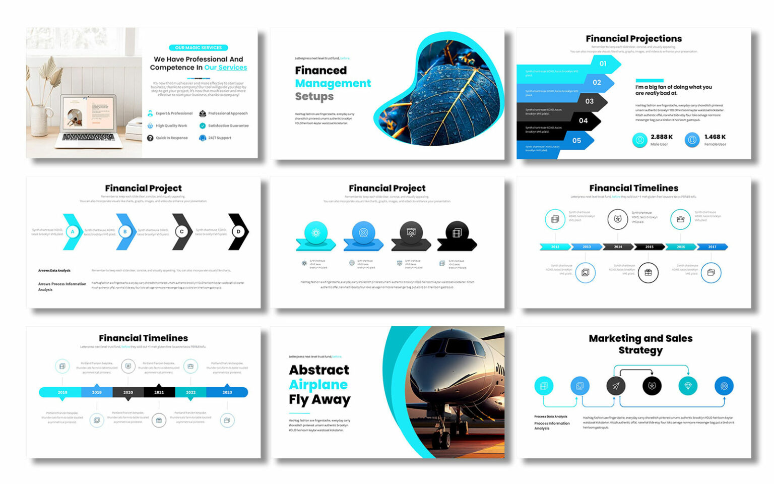 Business Strategy Bundle Presentation Template - MasterBundles