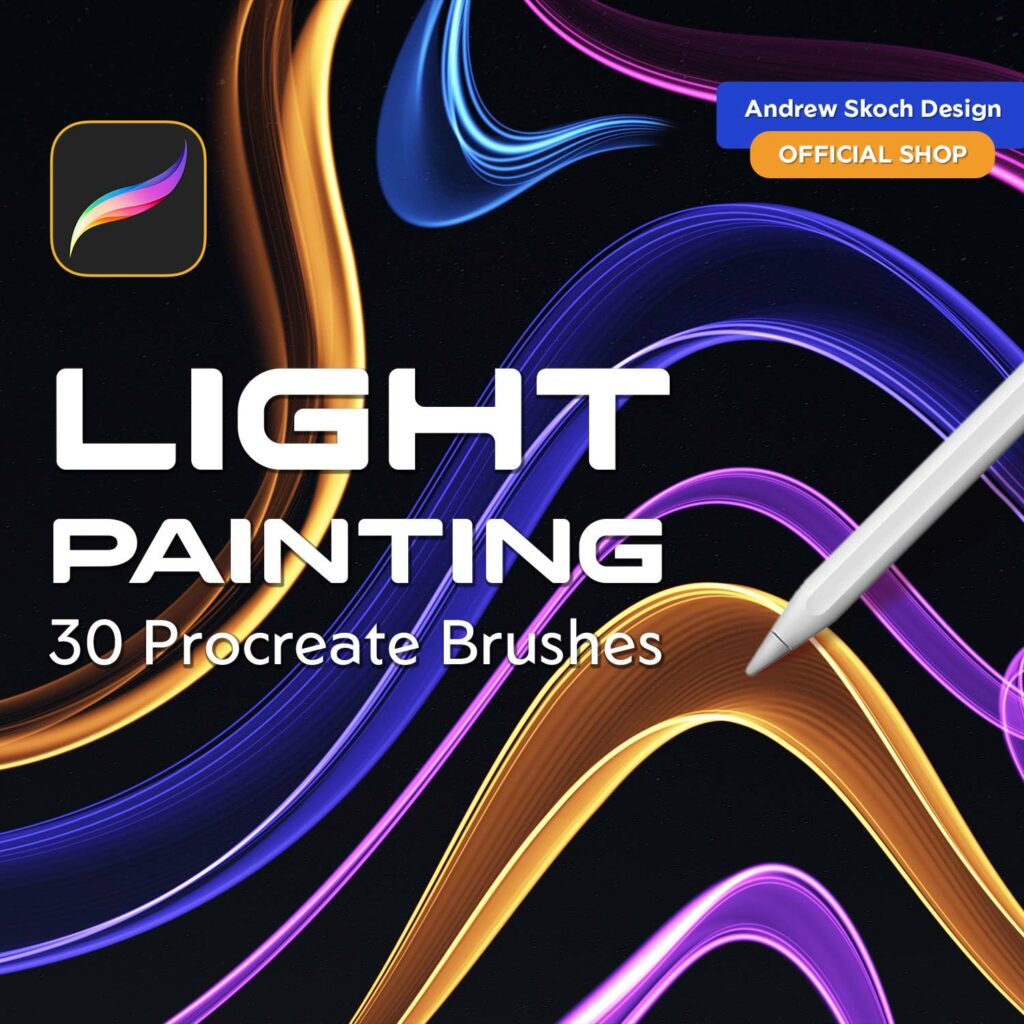 Light Painting Procreate Brushes - MasterBundles