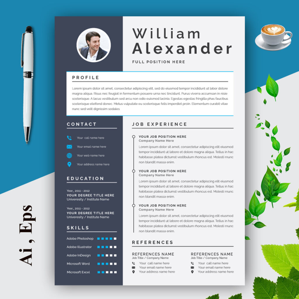 Professional Resume Layouts - MasterBundles